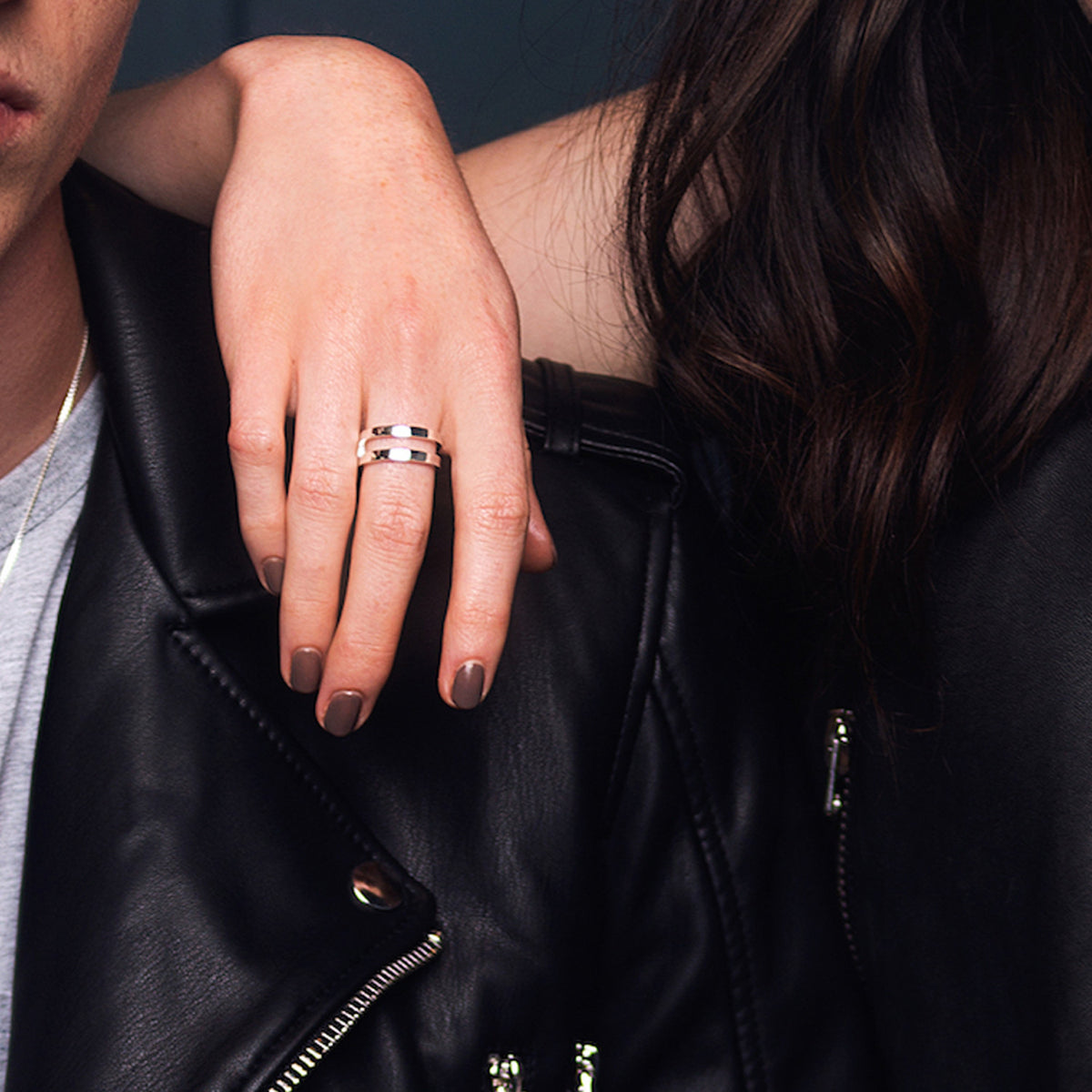 Parallel Ring in Sterling Silver | Edge Only Designer Jewelry Ireland