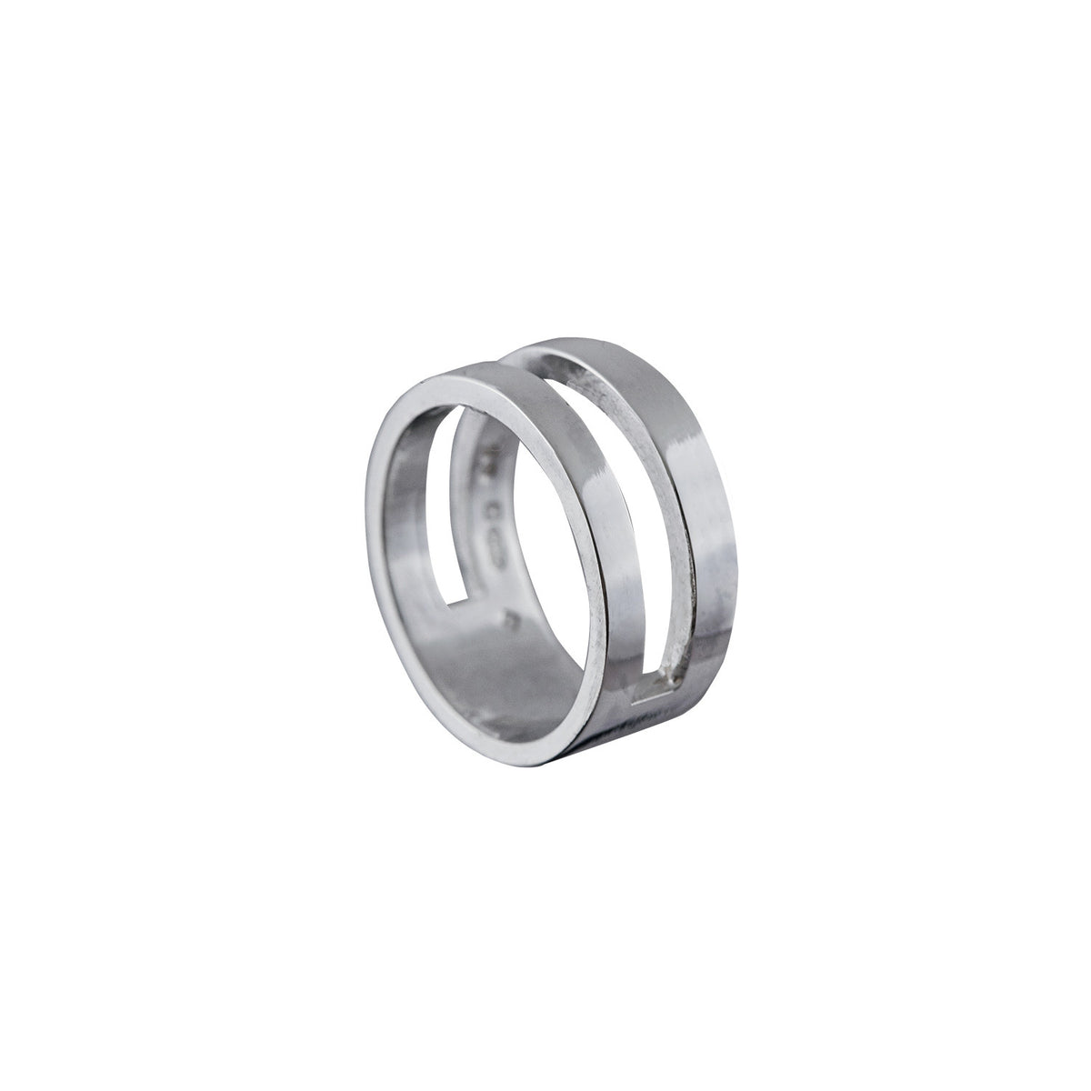 Parallel Ring in Sterling Silver | Edge Only Designer Jewelry Ireland
