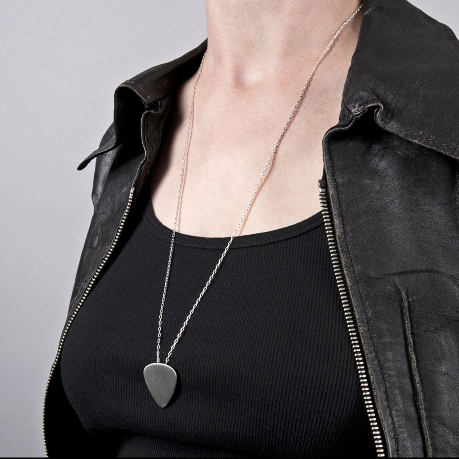 Plectrum Pendant in Sterling Silver | Edge Only Ethical Jewelry Ireland